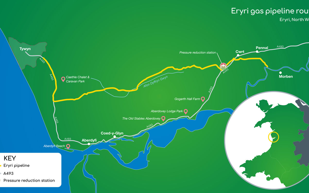 Eryri Gas Pipeline Works | Wales & West Utilities